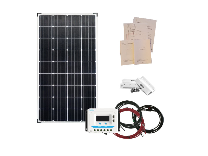Solcelleanlegg 160W. Komplett Anlegg - 2 Soler