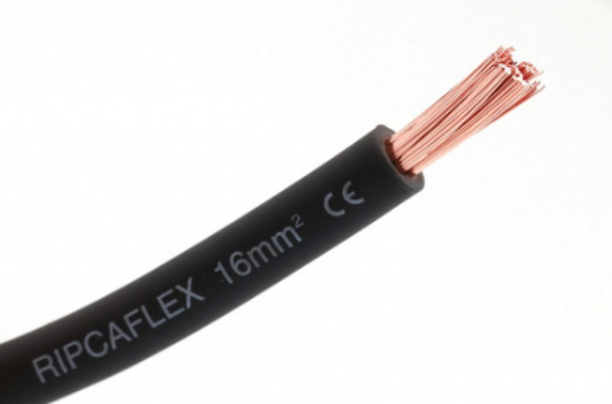 Kabel 10mm2 Svart - 2 Soler